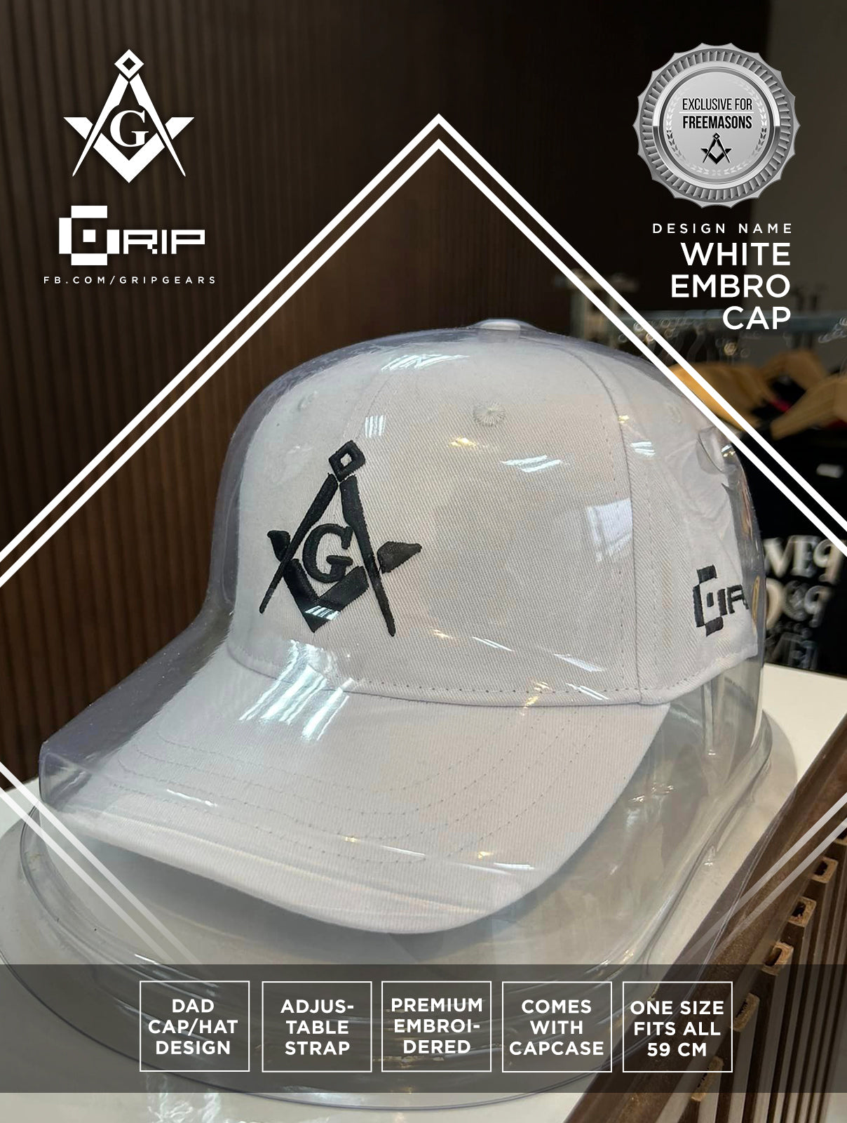 Embro Cap – Grip Masons - Freemasons Exclusive
